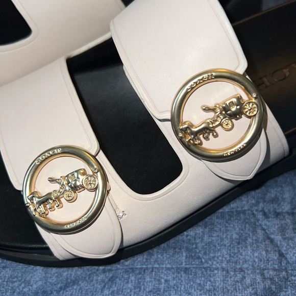 Coach | Shoes | Coach New With Box Gable Leather Sandal Size 5 | Poshmark